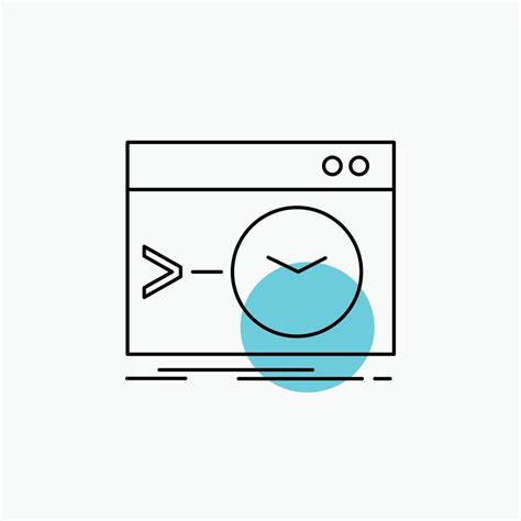 Admin Command Root Software Terminal Line Icon 12854974 Vector Art