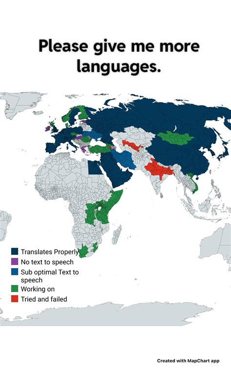 All Languages My Translator Can Translate Update R MapPorn