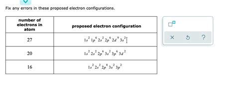 Solved Fix Any Errors In These Proposed Electron Chegg Com