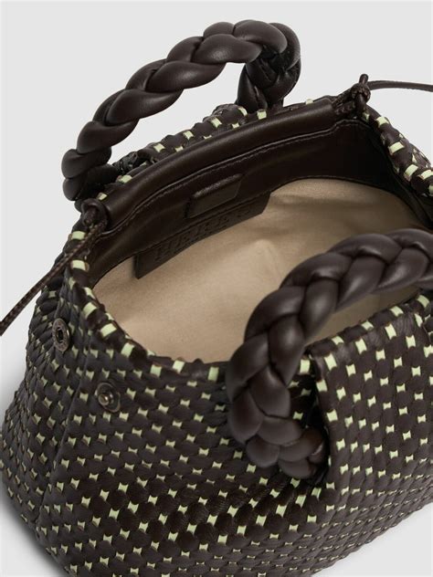 Hereu Bombon Woven Leather Top Handle Bag Hereu