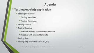 Unit Testing Of Java Script And Angularjs Application Using Karma