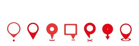 Line Drawing Of Map Location Pointers Map Pin Vector Image