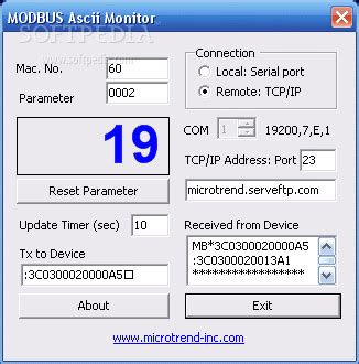 MODBUS Ascii Device Monitor Download Softpedia