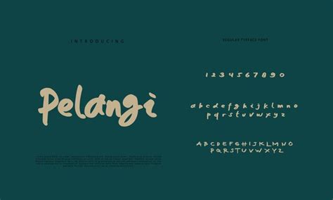 Premium Vector Handwritten Script Font Hand Drawn Brush Style Modern Calligraphy Cursive