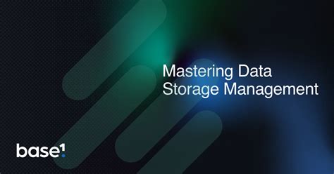 Mastering Data Storage Management