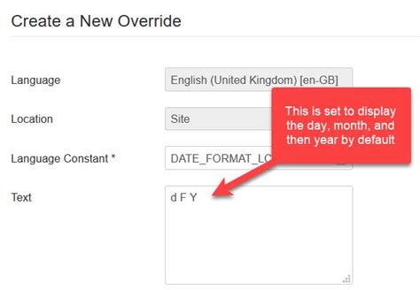 How To Change The Default Date Format In Joomla OSTraining