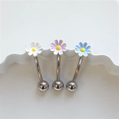 Daisy Belly Button Ring Origami Jewels