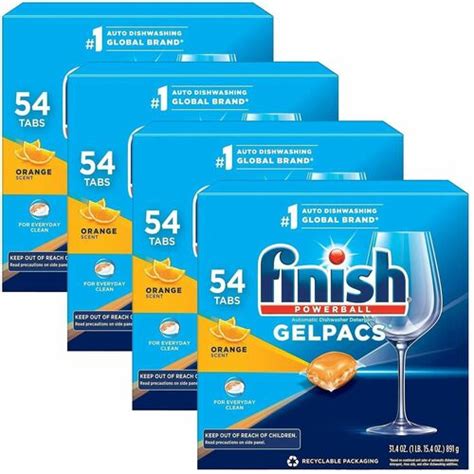 Finish All N 1 Detergent Gelpacs For Multipurpose 1 3 Fl Oz 0