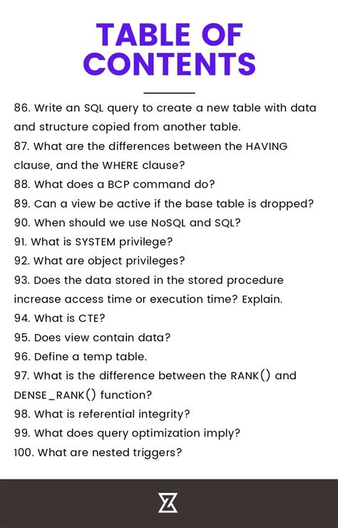 Sql Interview Questions Pdf Comprehensive Resource For Database Job