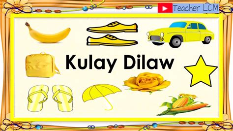 Larawan Ng Bagay Na May Kulay Dilaw