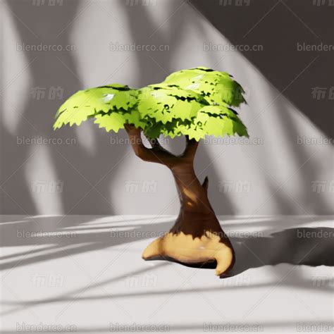 Blender低像素树blender布的模型132 Blender布的