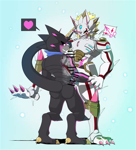 Rule 34 Absurd Res Anal Anthro Bandai Namco Black Body Blonde Hair