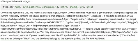 Documentation Issue Repository Rules Html Markup Issue · Issue 11007 · Bazelbuildbazel · Github