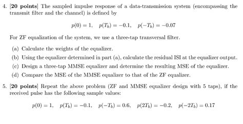 PLEASE SOLVE Question 5 Using Its Given Values With Chegg Com