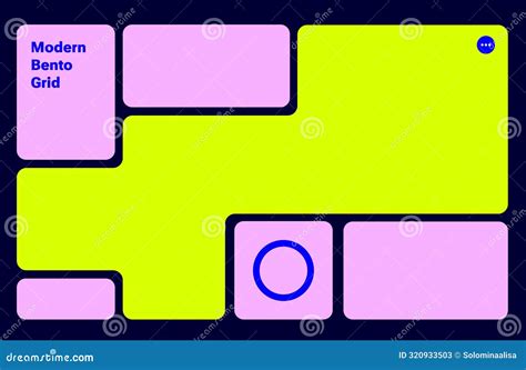 Modern Bento Grid Web Layout With Y2k Trending Bento Brick Ui Ux