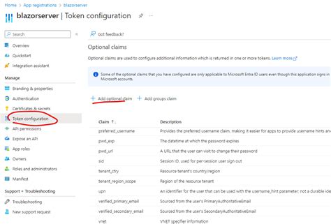 In Blazor Web App Server Authentication Azure Missing Iss Claims