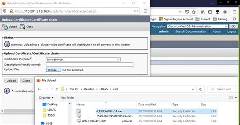 Configure Cucm For Secure Ldap Ldaps Cisco