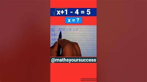 Squareroot Math Problem Maths Shorts Youtube