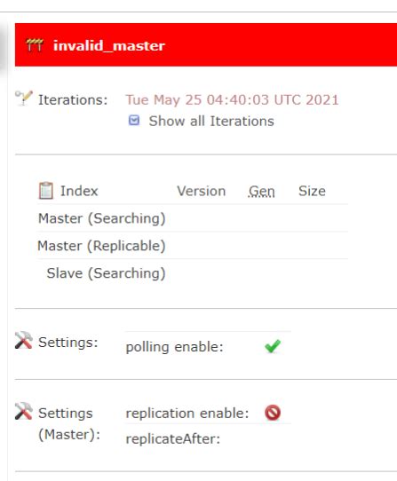 Solr 81 Replication With Invalid Master Error After Setting Up