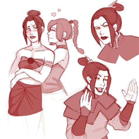 Azula And Ty Lee Sketches Azula X Ty Lee Azula Sketch Avatar Legend Of Aang