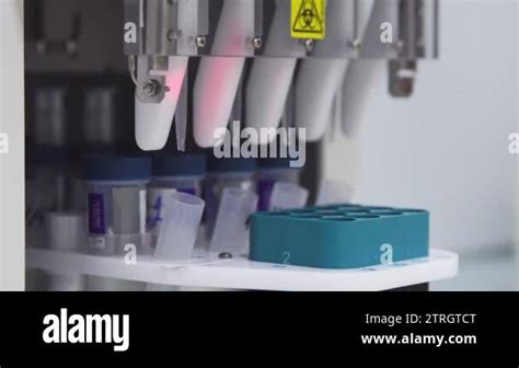 Automated Process Testing The Syringes Up And Pumped Samples Human