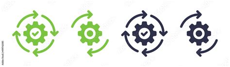 operation process icon vector implementation concept 素材庫向量圖 adobe stock