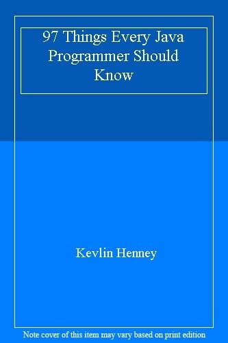 97 Things Every Java Programmer Should Know Henney 9781491952696 New
