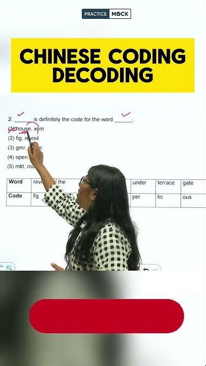 Chinese Coding Decoding Part 2 Practicemockbanking Codingdecoding