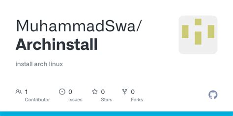 github muhammadswa archinstall install arch linux