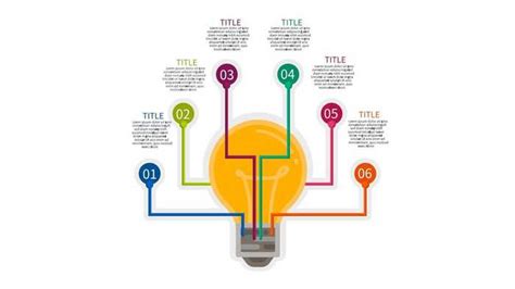 Light Bulb Surrounded By Colored Dots PowerPoint Template Free Download Pikbest