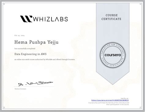 hemapushpa yejju on linkedin dataengineering aws coursera continuouslearning