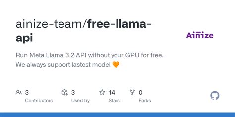 GitHub Ainize Team Free Llama Api Run Meta Llama 3 2 API Without Your GPU For Free We Always