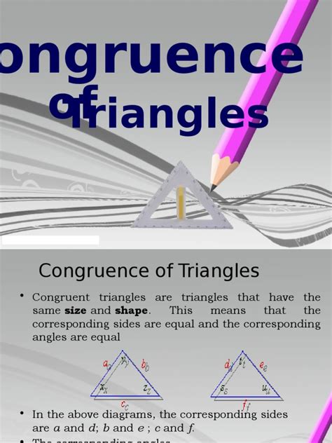Triangles Congruence Pdf Classical Geometry Space