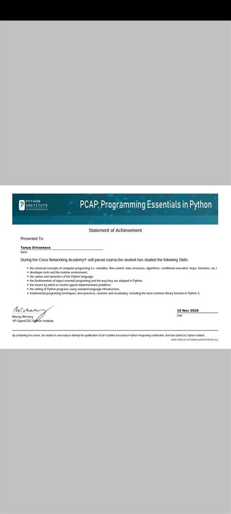 Tanya Srivastava On Linkedin Python Cisconetworkingacademy