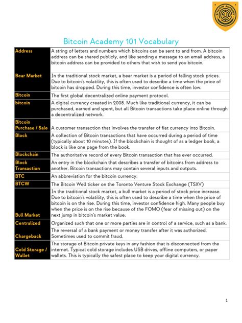 Bitcoin Academy Pdf Bitcoin Cryptocurrency
