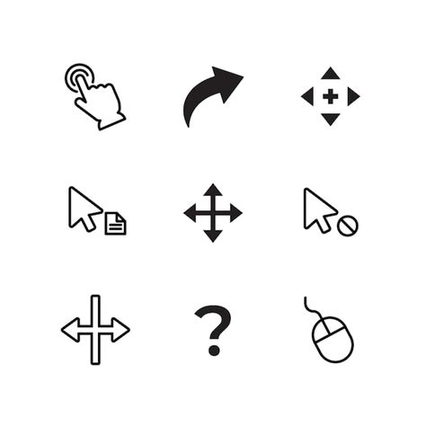 Premium Vector Flat Design Mouse Cursor Element Set