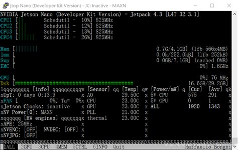 Jetson Nano——命令行工具查看nano运行状态51cto博客jetson Nano启动