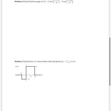 Solved Problem 1 10 Pts Consider The Function Xt Shown