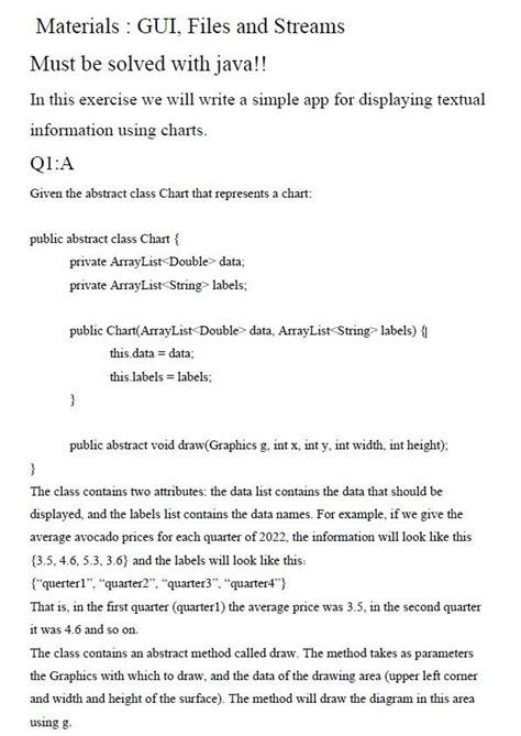 Solved Materials Gui Files And Streams Must Be Solved With