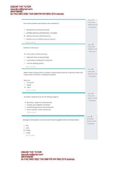 Ecs1501 Assessement 1 2025 Expected Questions And Answers