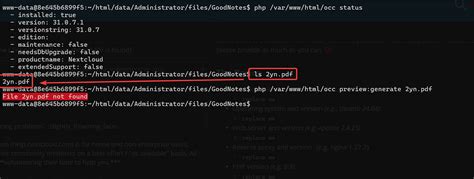 Unable To Generate Preview File Not Found Even Though File Is Found ℹ️ Support Nextcloud