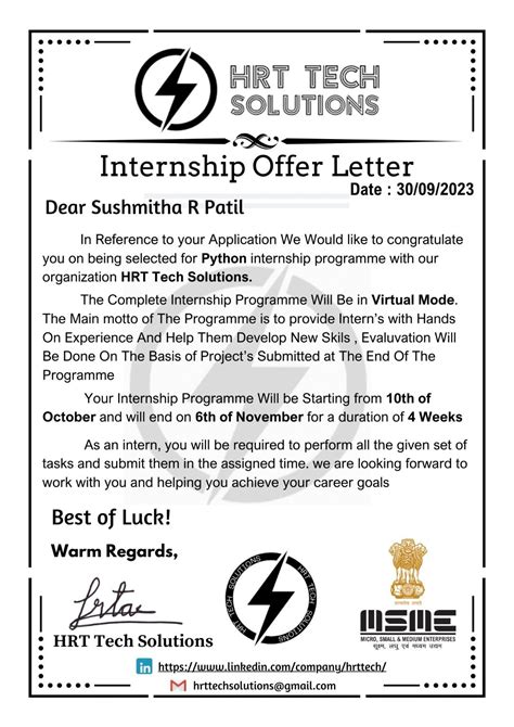sushmitha r patil on linkedin newbeginnings internship