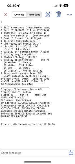 Esp32 C3 Lilygo Wrist Watch Word Clock