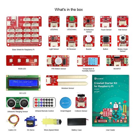 Buy Crowtail Starter Kit For Raspberry Pi Pakr Ec1003 Elecrow