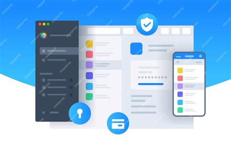 Premium Vector Program For Creating A Single Password Password Manager Place For Users To