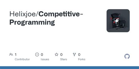 GitHub Helixjoe Competitive Programming