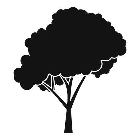 Premium Vector Tree With A Rounded Crown Icon Simple Illustration Of Tree With A Rounded Crown