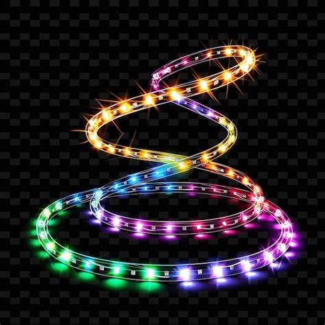 Premium Psd Remote Controlled Led Rope Lights With Color Presets Silver Y2k Neon Light
