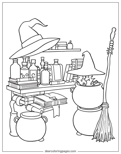 巫婆塗色頁 22個免費設計，隨時下載