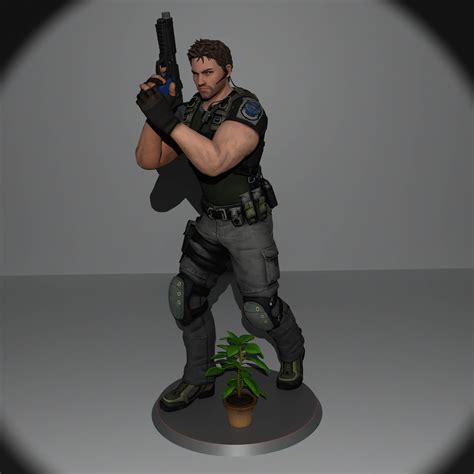 Chris Redfield 3d Model By Moogar